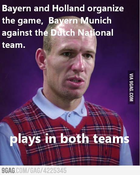 Bad luck Robben.. - 9GAG