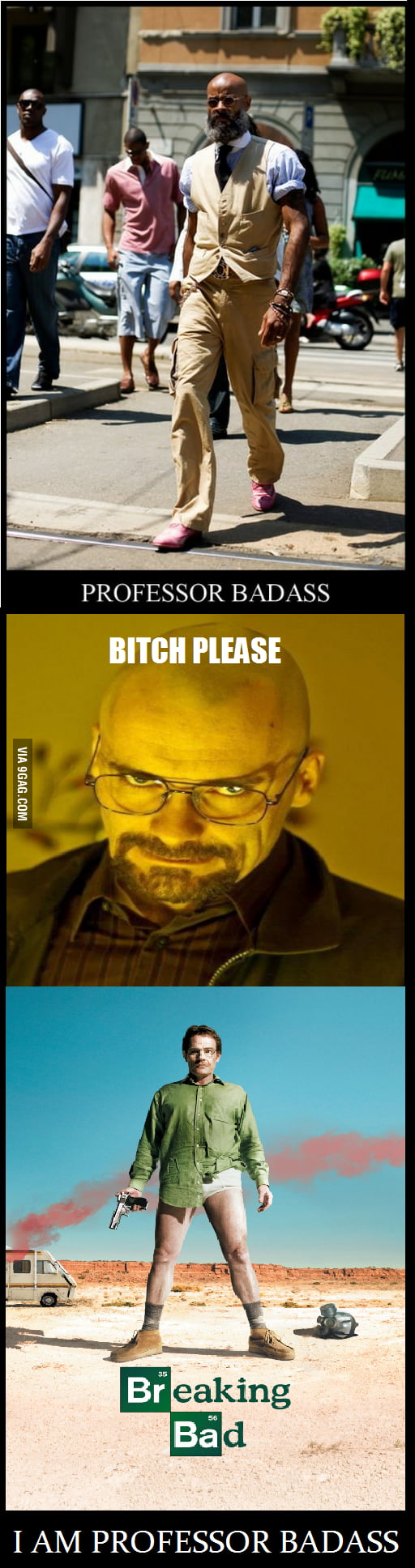 PLEASE B**TCHES THIS IS PROFESSOR BADASS - 9GAG