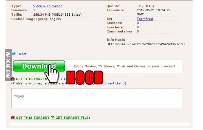 The noob click - 9GAG