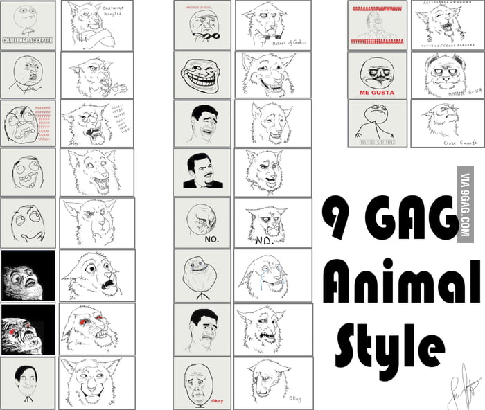 9 GAG ANIMAL STYLE - 9GAG
