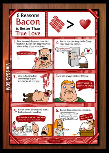 BACON LOVER, LOVING BACON MORE THAN LOVE - 9GAG