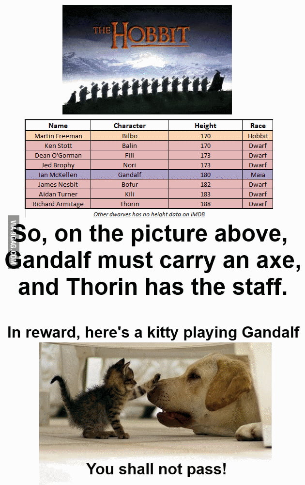 Hobbit height... - 9GAG