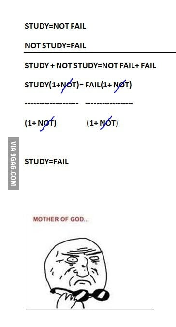 STUDY = FAIL - 9GAG