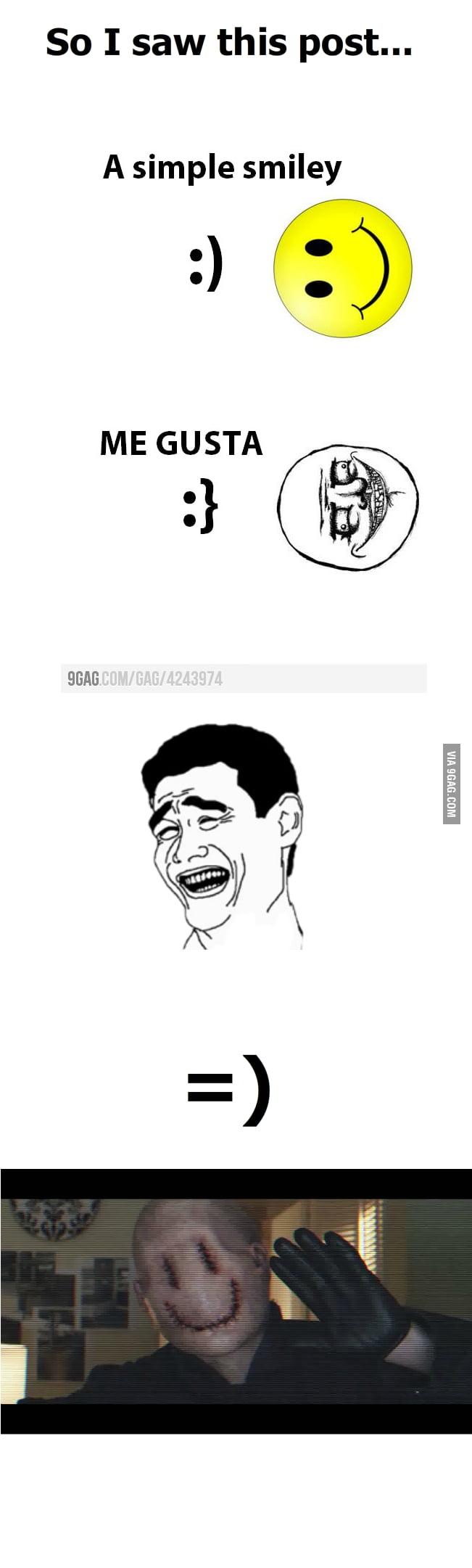 Smileys huh... - 9GAG