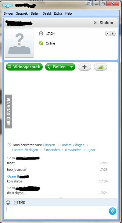 Skype Fail ( Dutch ) - 9GAG
