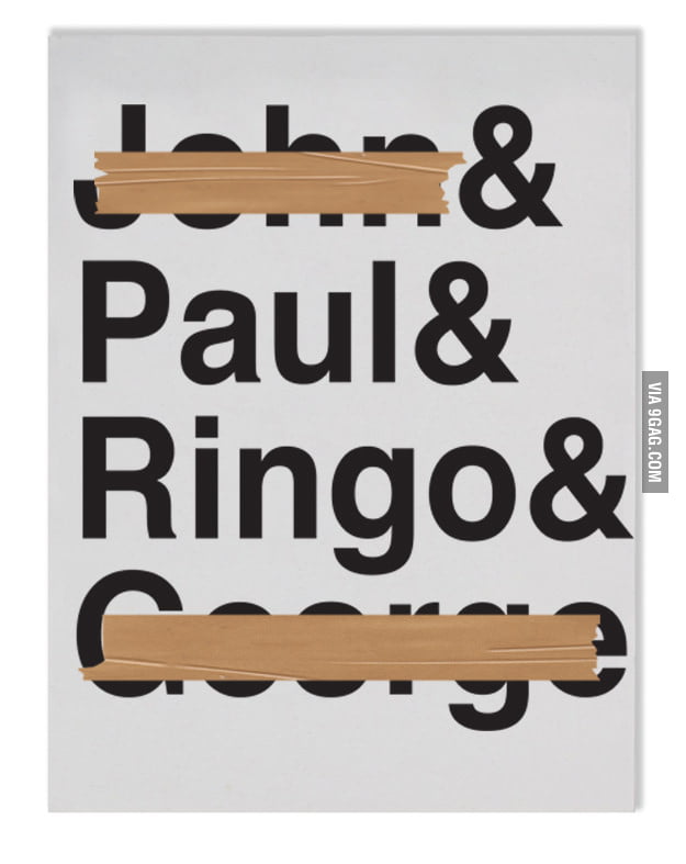 John paul ringo & george - 9GAG