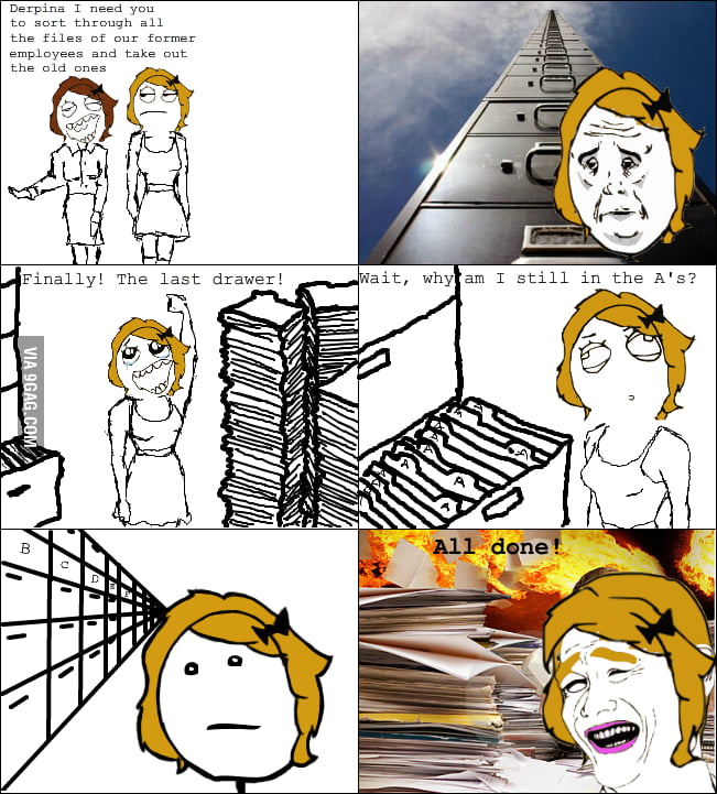 My first days as an office grunt worker - 9GAG