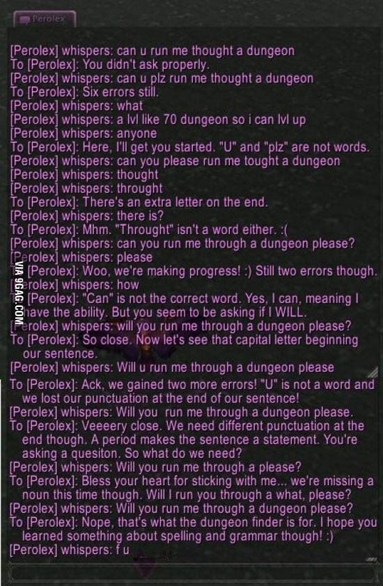 Grammar troll - 9GAG