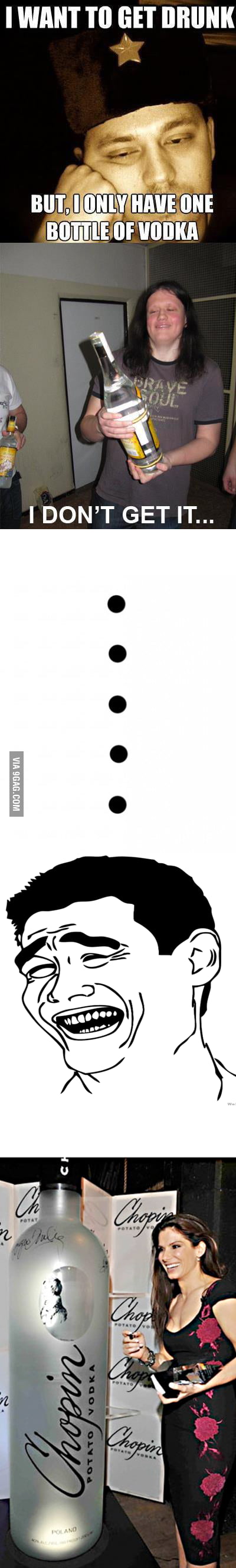 Only one bottle of vodka? - 9GAG