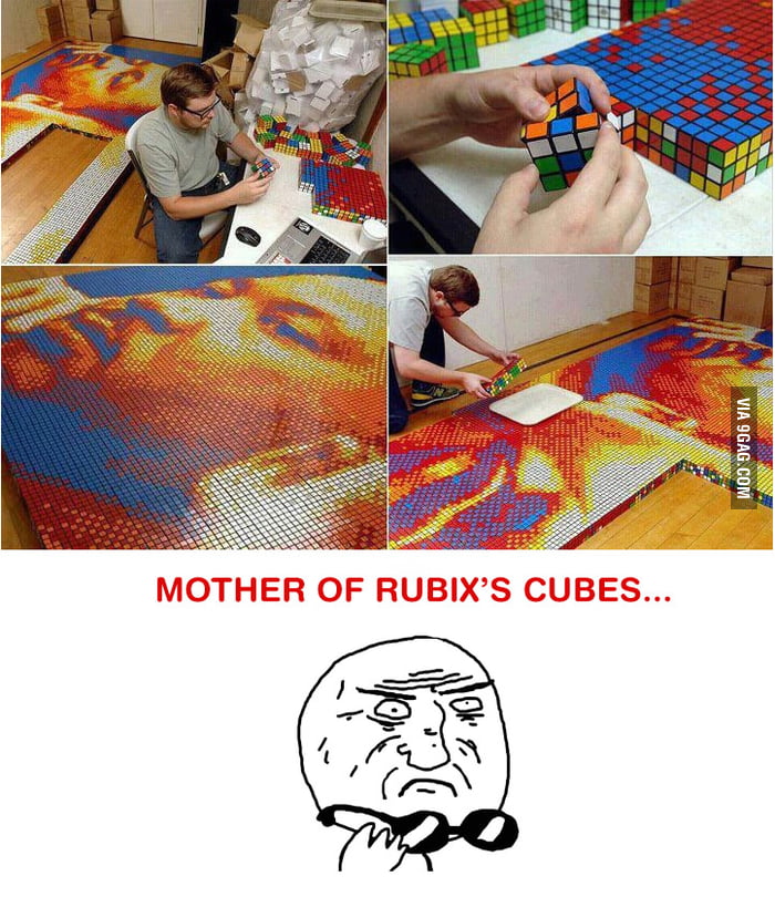 Mother of Rubik's Cubes!!! - 9GAG