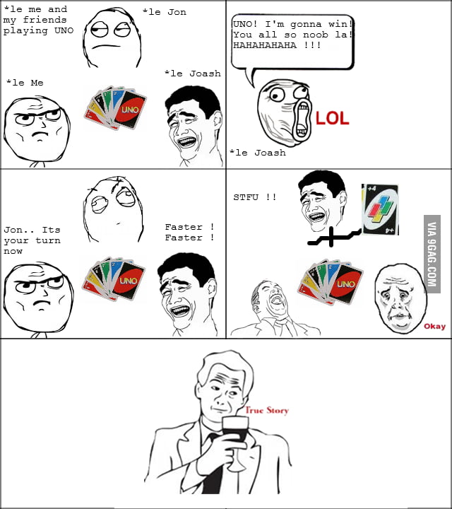 UNO rage - 9GAG