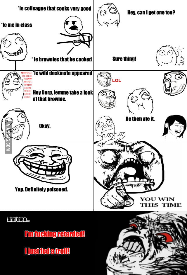 Feeding a troll - 9GAG