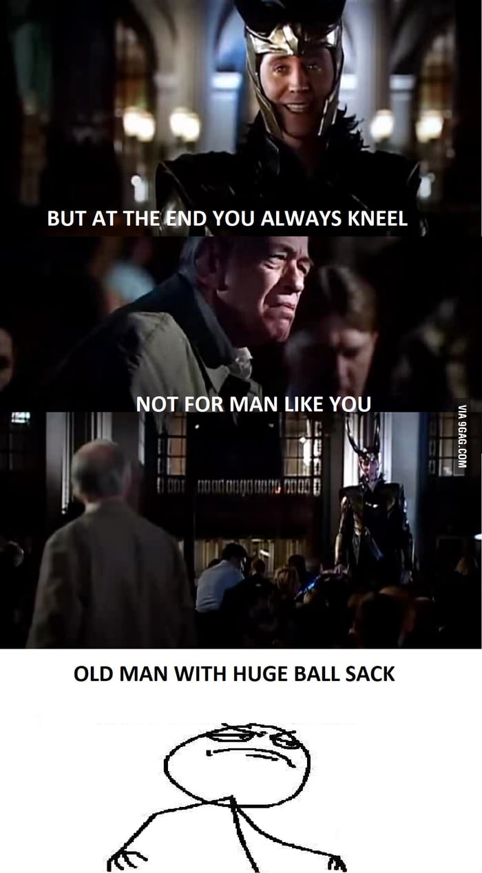 Old man with huge ball sack - 9GAG