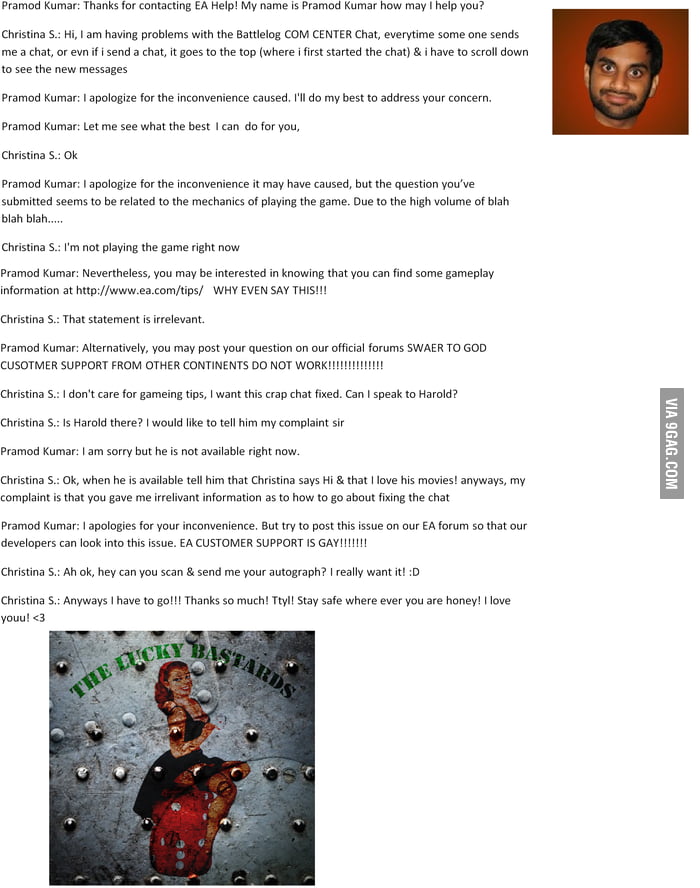 BF3 vs EA Customer Support Fail - 9GAG