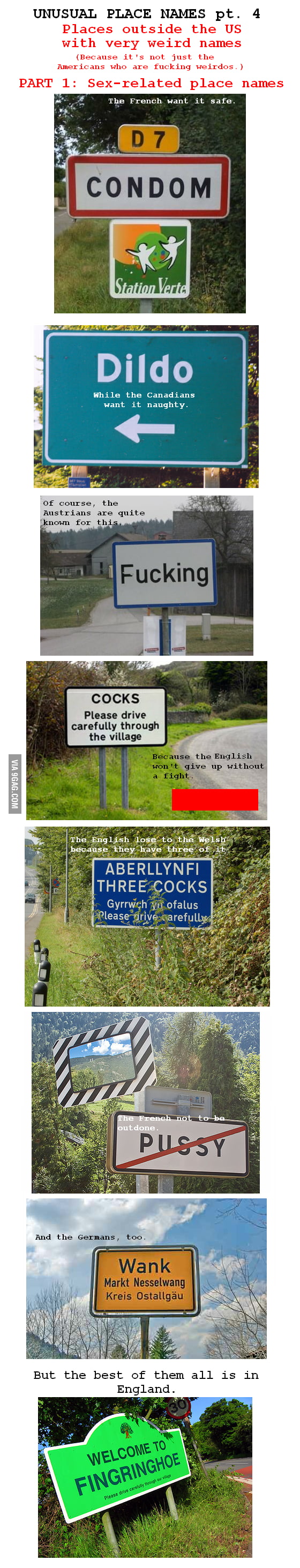 Unusual Place Names pt. 4 - 9GAG