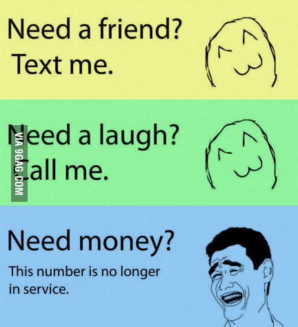 Please don't try to call again - 9GAG