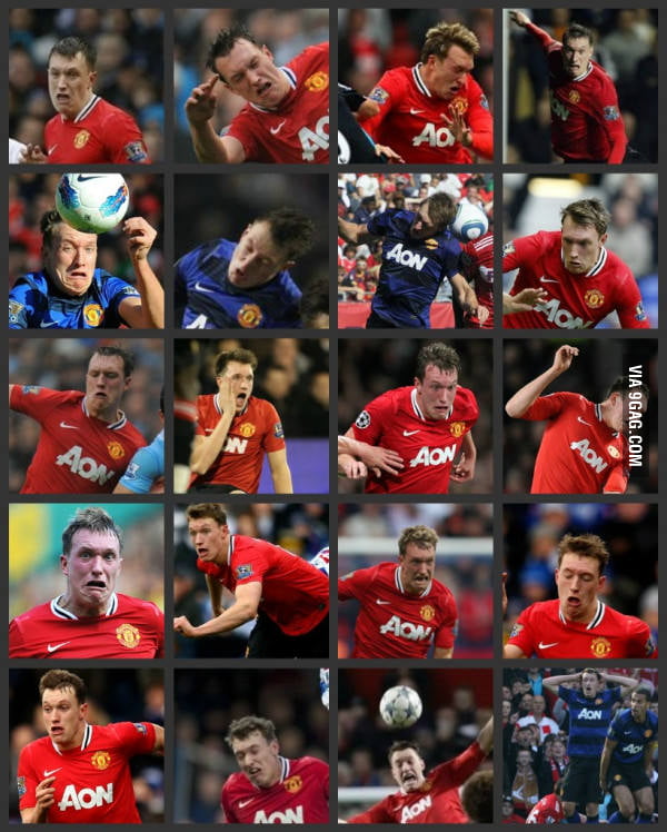 Phil Jones ( Manchester Utd) Funny Faces - 9GAG