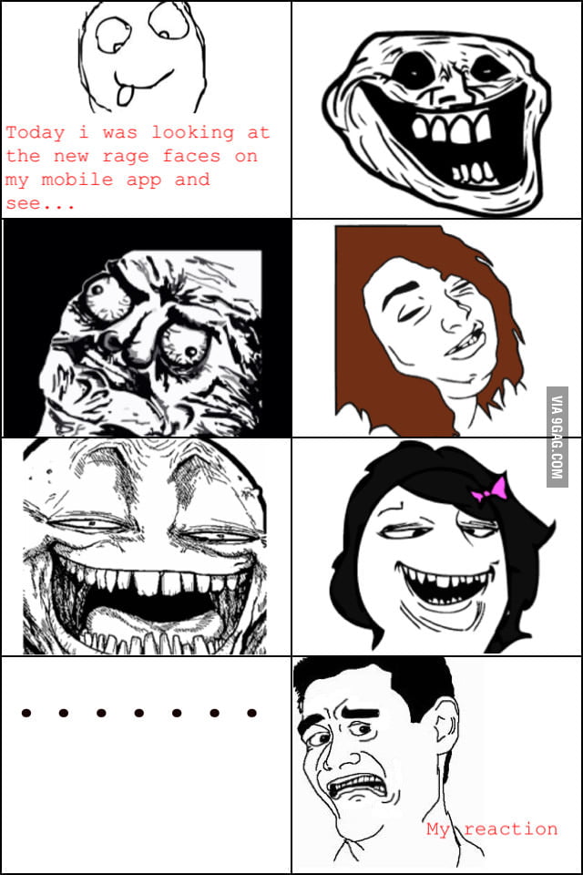 New rage faces?! - 9GAG