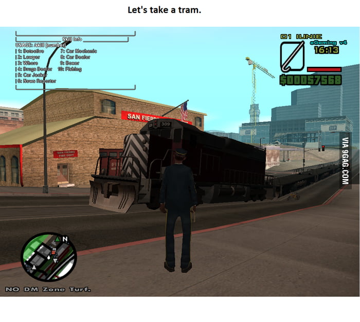 Just a tram in San Andreas - 9GAG