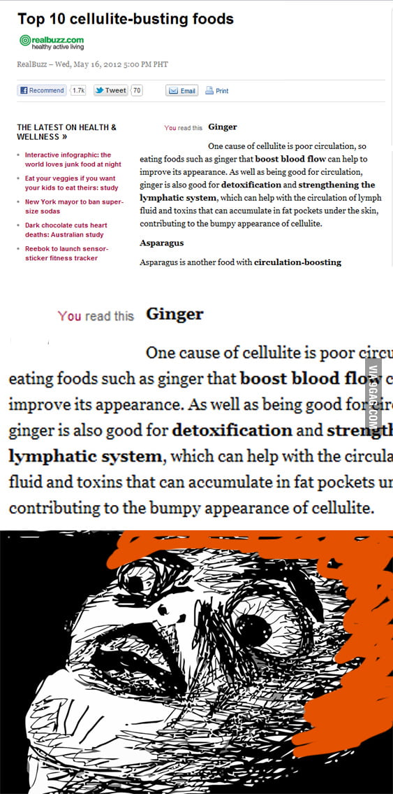 Cellulite-Busting Food. Oh wait. - 9GAG