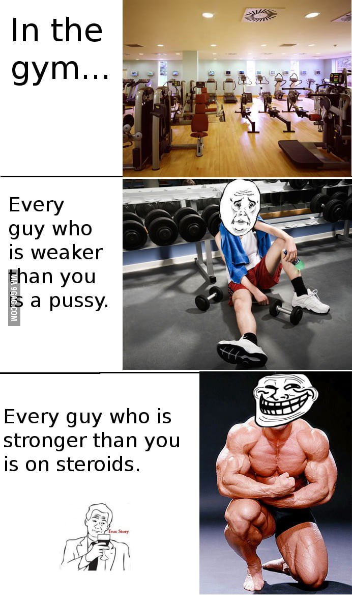 This is how you think of the guys in your gym - 9GAG