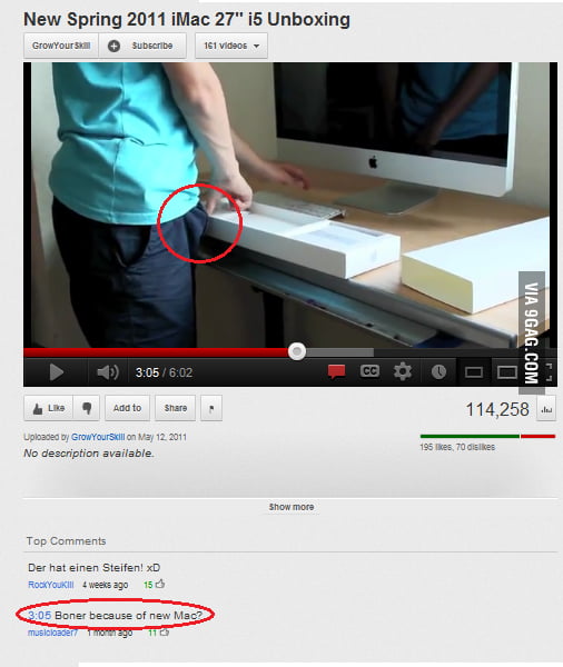 Boner because of new mac? - 9GAG