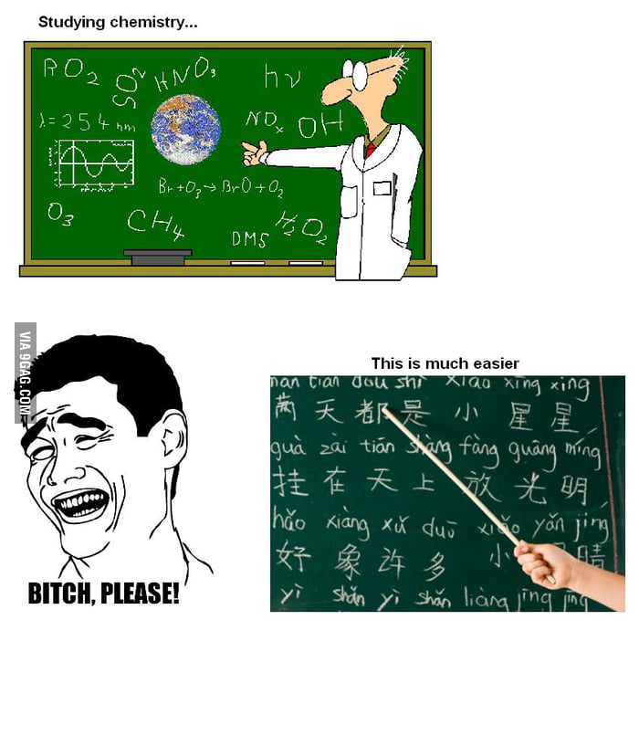 I hate chemistry - 9GAG