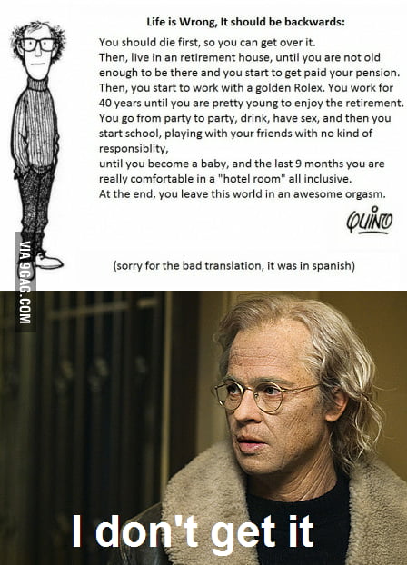 Benjamin button LOL - 9GAG