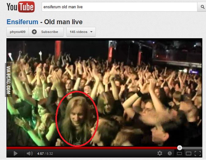 Just Jari Mäenpää on a Ensiferum gig... - 9GAG