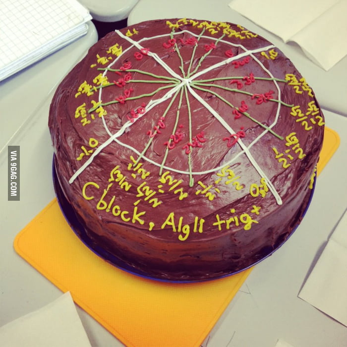 Just a unit circle cake... - 9GAG