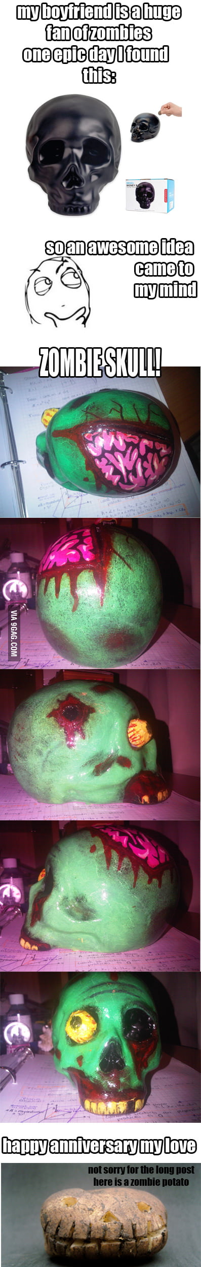 Zombie skull coin bank - 9GAG