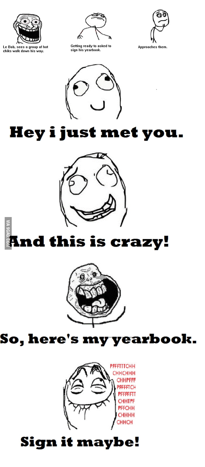 Boss getting his yearbook signed. - 9GAG