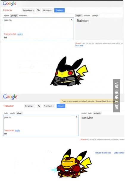 Pikachu is batman and iron man - 9GAG