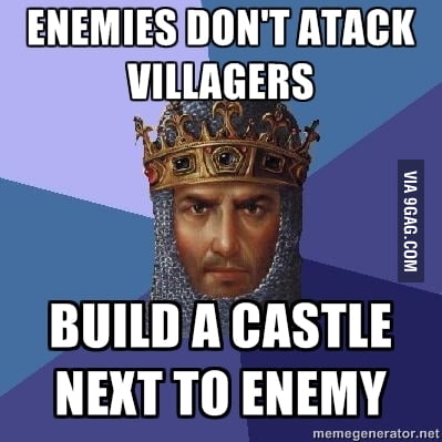 AOE villagers - 9GAG