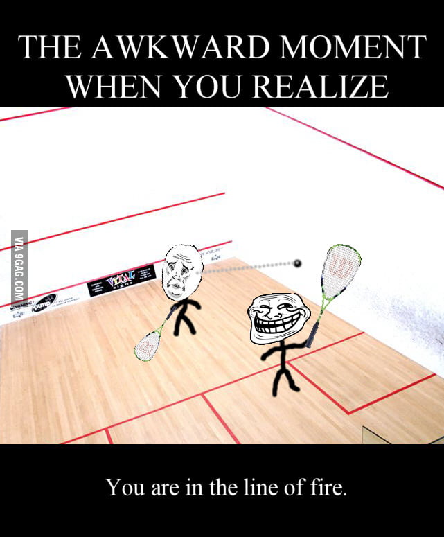 Squash is boxing with racquets - 9GAG