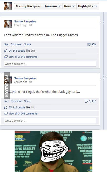Manny Pacquiao's Timeline - 9GAG