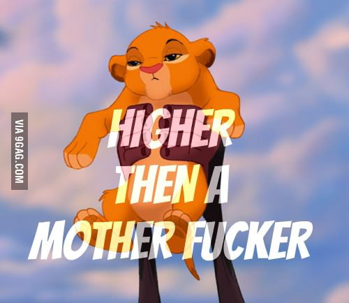 Simba high as f**k - 9GAG