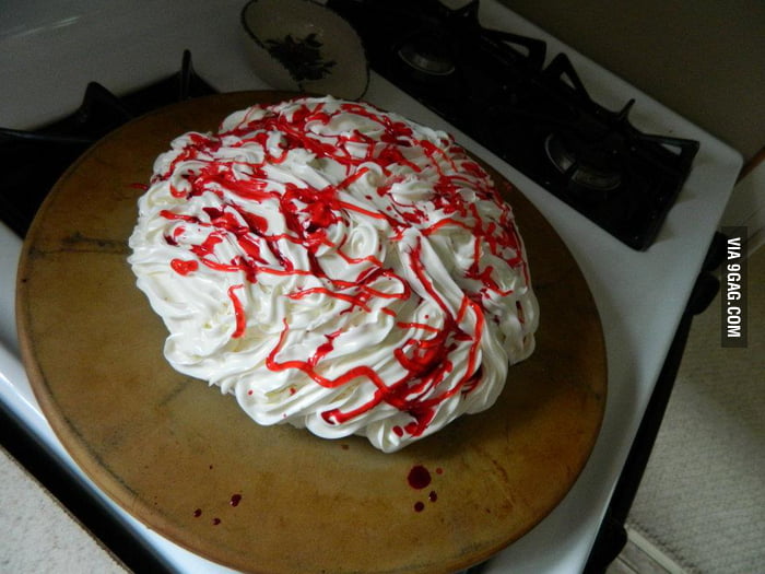 Made bro a brain cake. bros love brain cakes - 9GAG