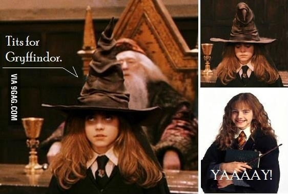 Horny sorting hat is horny - 9GAG