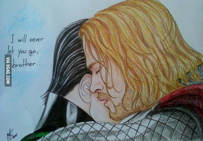 Thor hugging Loki - 9GAG