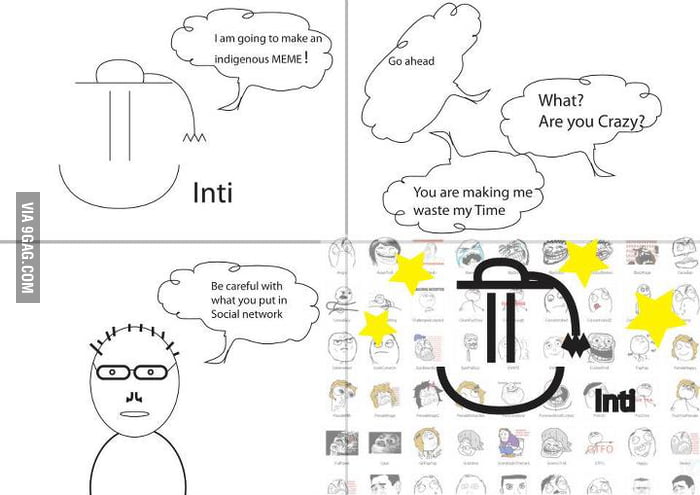 Creation of indigenous meme, Inti Meme - 9GAG