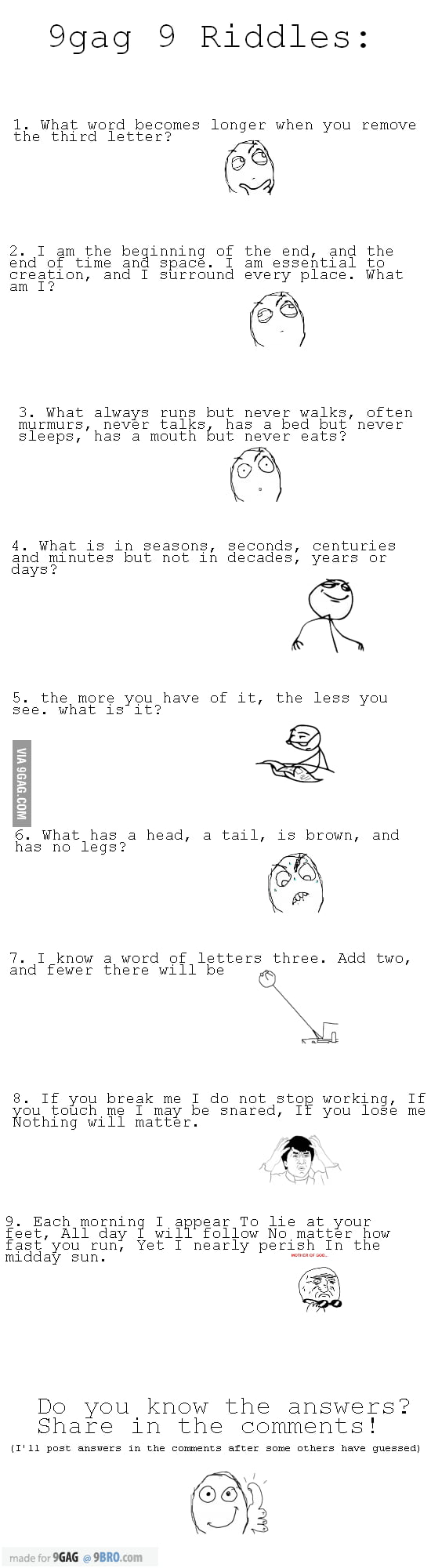 9gag's 9 riddles! - 9GAG