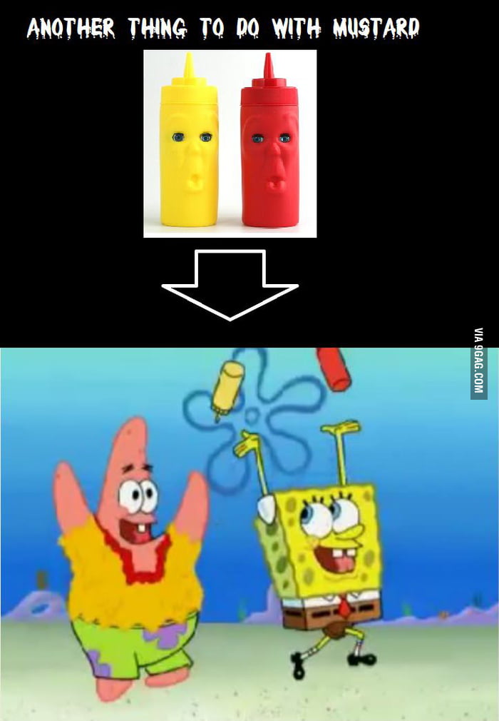 ANOTHER WAY OF USING MUSTARD.... - 9GAG