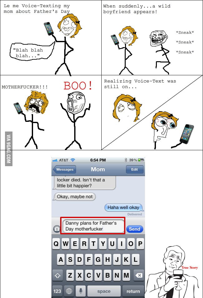 Voice-Text Vs. Troll BF - 9GAG