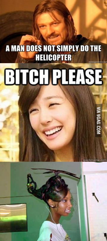 Apparently woman can do the "helicopter".. - 9GAG