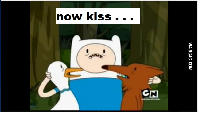 The real now kiss. . . . - 9GAG