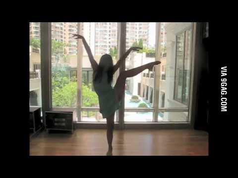 Flexibility level: asian! - 9GAG