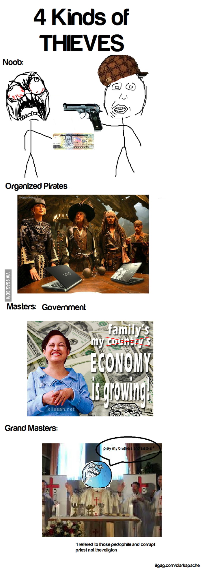 4 kinds of Thieves - 9GAG