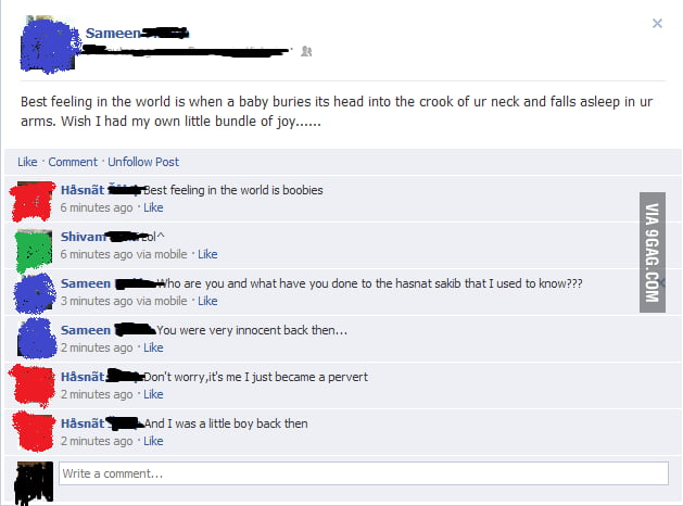 Just a random fb post - 9GAG