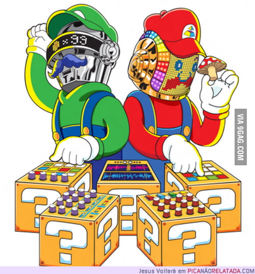 Daft Punk + Mario Bros. - 9GAG